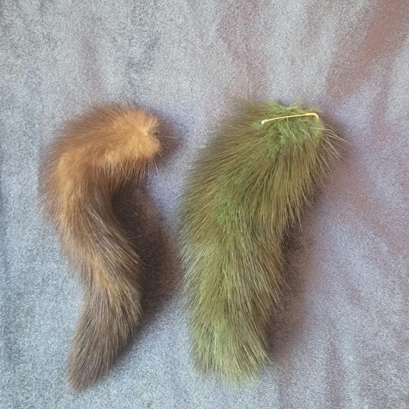 Real Fox Tails Keychain - Etsy
