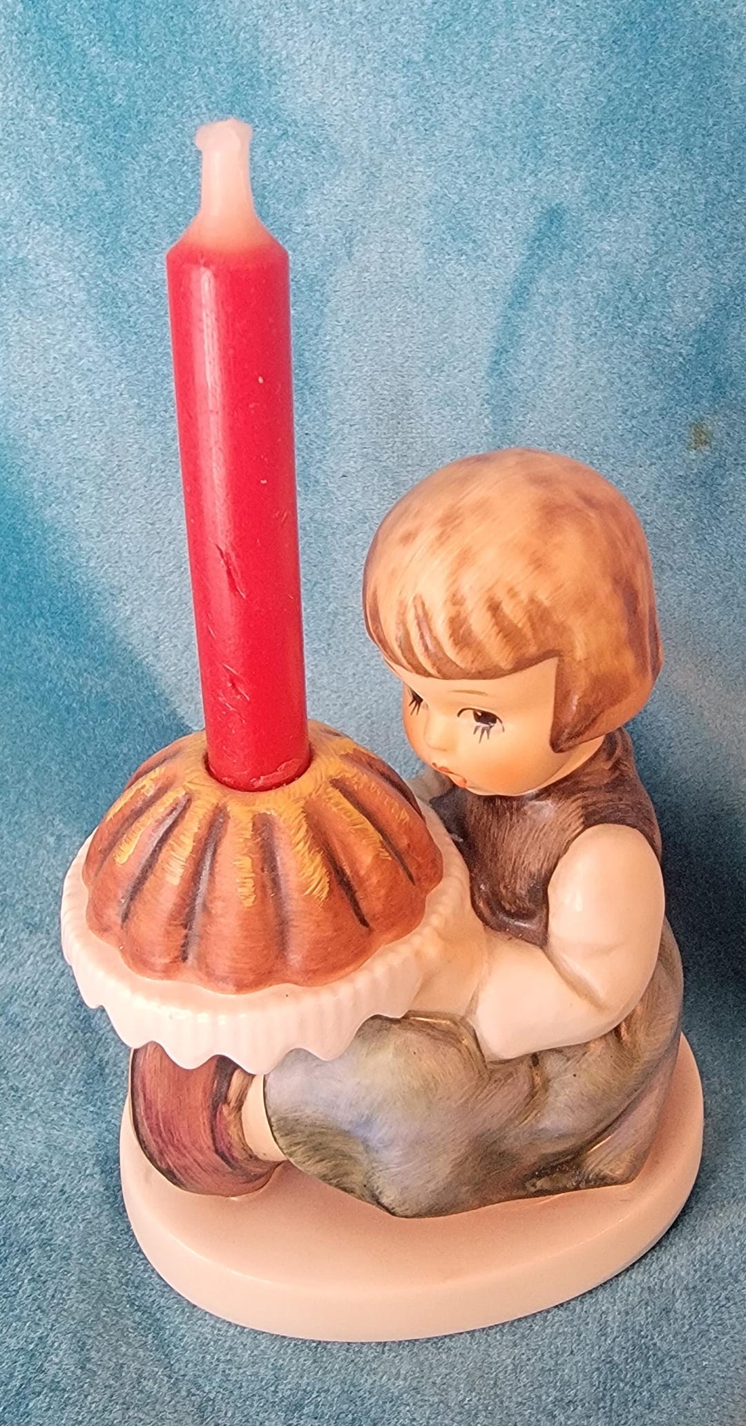 1956 Birthday Cake Hummel Figurine With Original Candle - Etsy