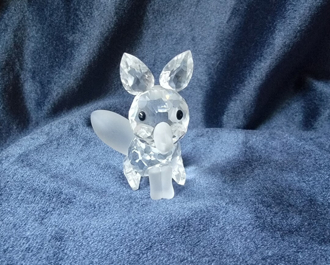 Vintage Swarovski Crystal Fox Figurine - 1980s Collectible - Etsy
