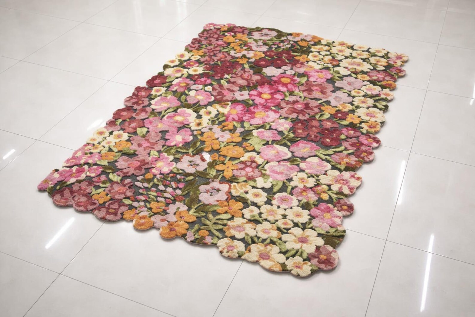 Modern Botanical Carpet for Living Room Bedroom Decor (floral) - Hand ...