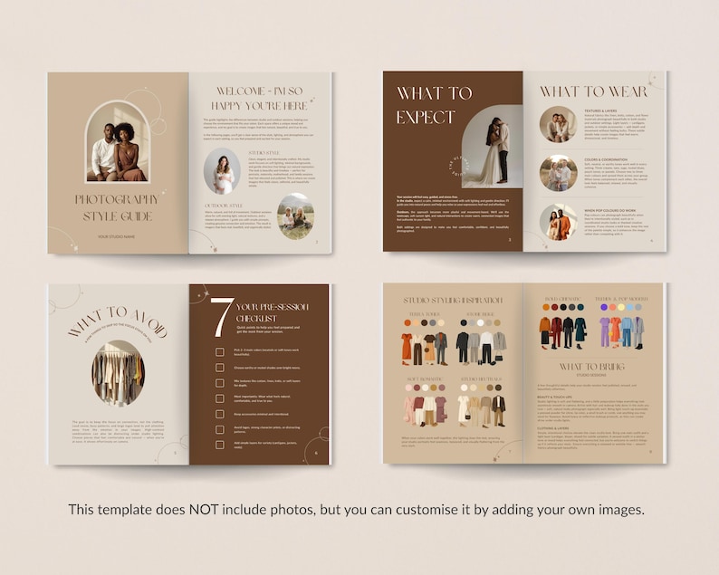 Photography Style Guide Canva Template Outdoor Studio Client ...