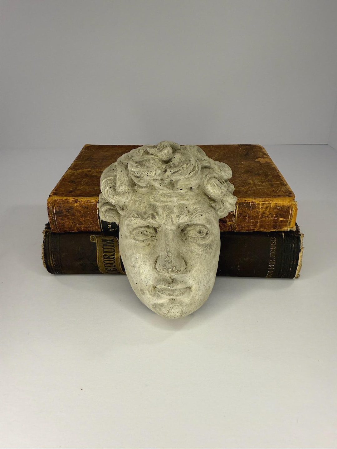Concrete Decorative Head Plaque, Wall Sculpture of Greco-roman Man - Etsy