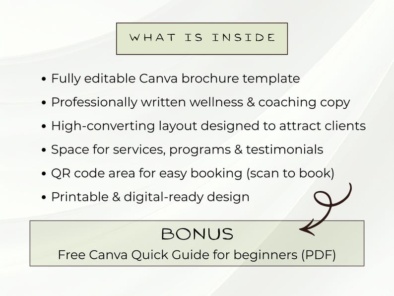 Health Coach Brochure - Editable Canva Coaching Promotion Template (instant Download) - Etsy