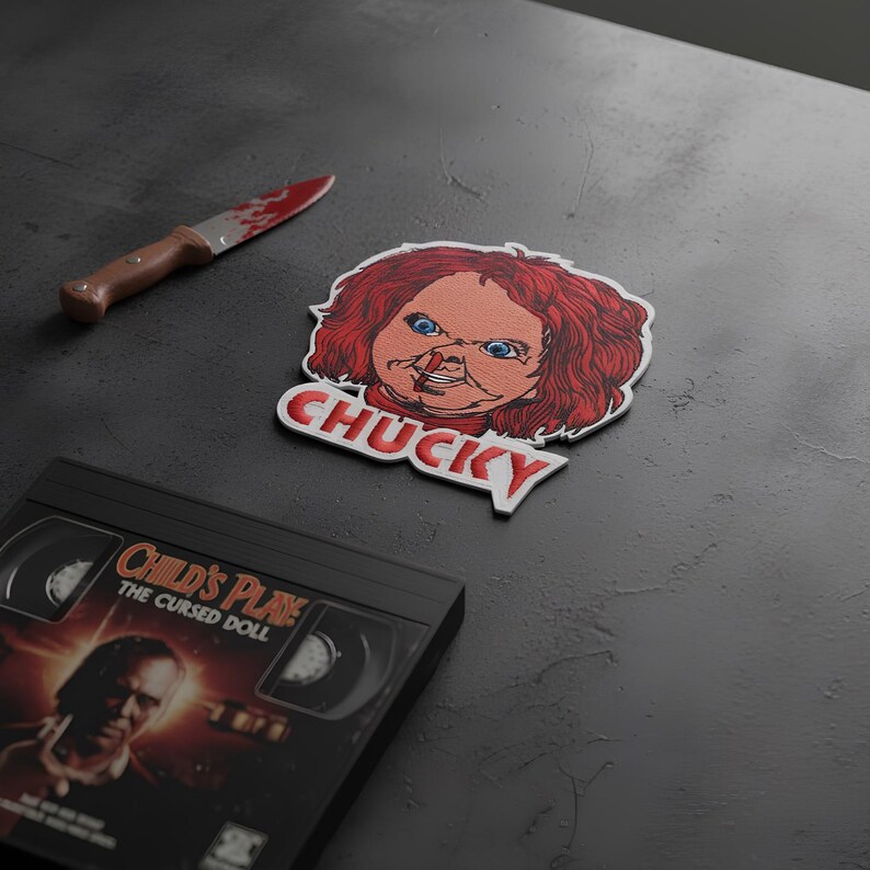 Chucky Patch, Embroidered Iron-on Horror Movie Applique - Etsy