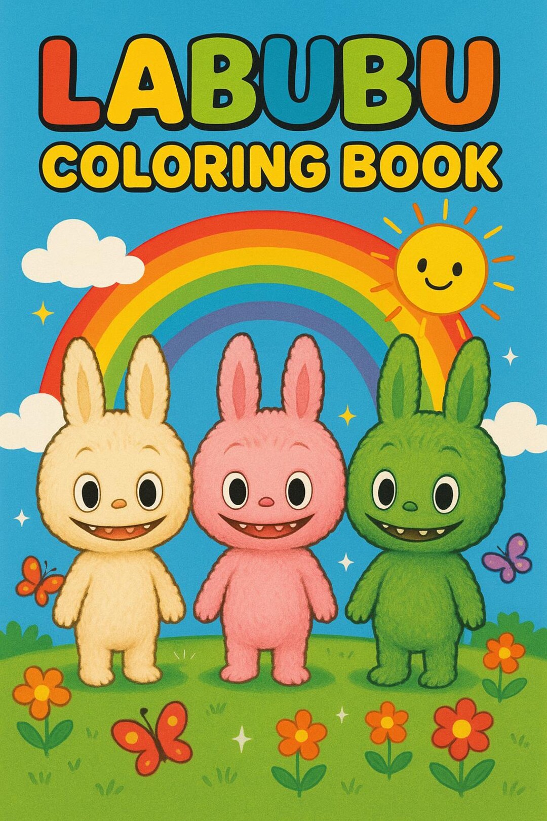 Labubu Coloring Book - Etsy