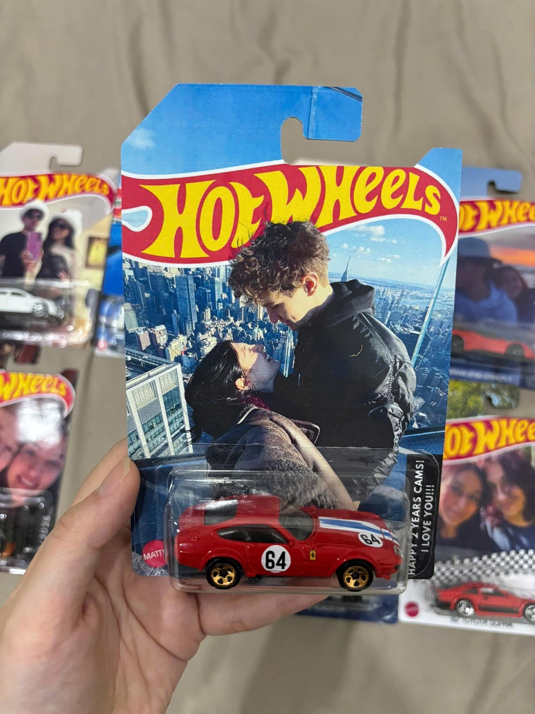 Custom Hot Wheels Photo Display Gift, Personalized Mini Car Portrait ...