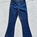 Vintage 60s 70s RARE Levis 646 Bell Bottom Jeans Size 25 Orange Tab High Rise Cotton Denim Bells ...