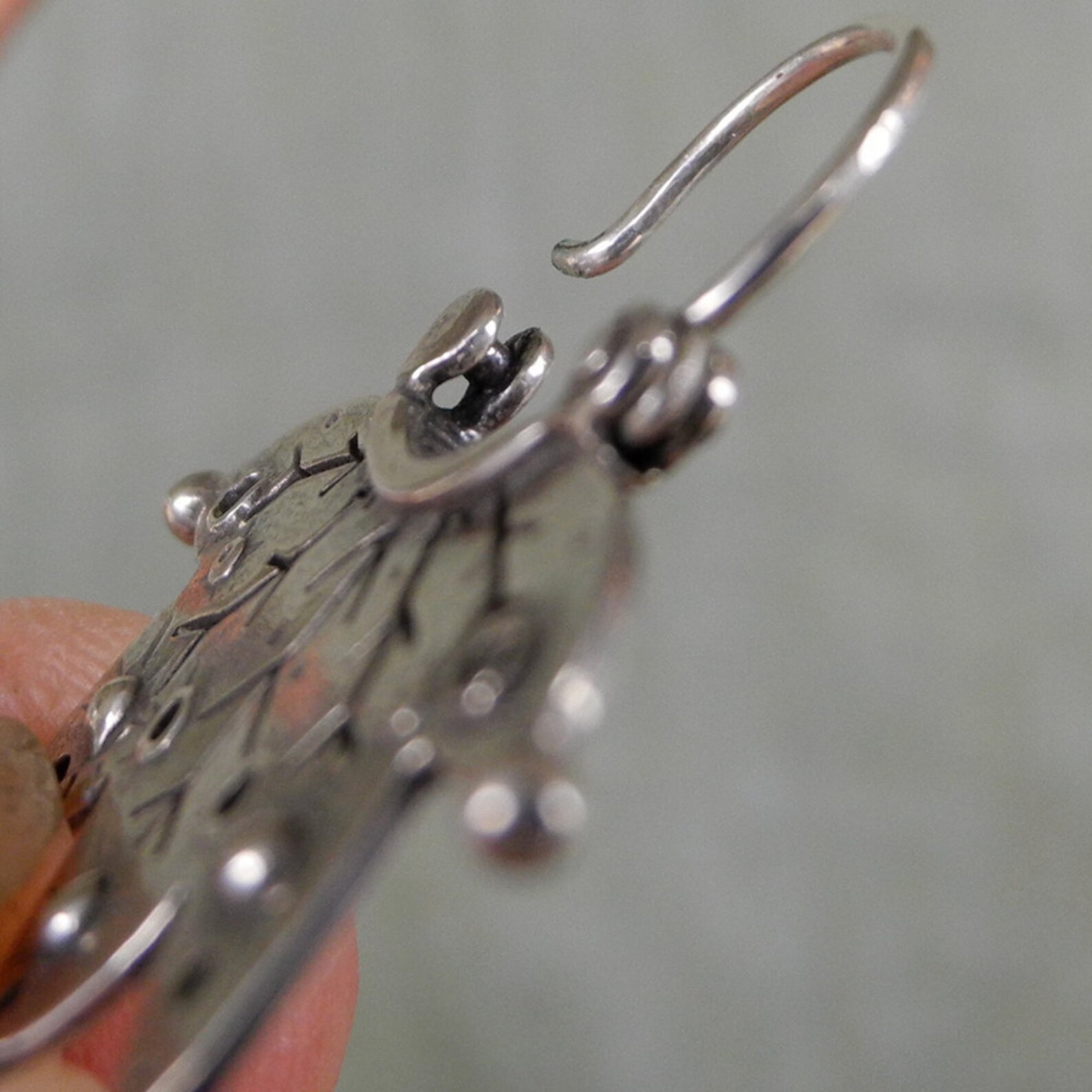 Jester Earrings Hoop Style Sterling Silver - Etsy