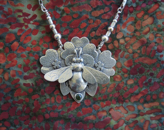 Bumblebee Necklace - Sterling Silver - Etsy