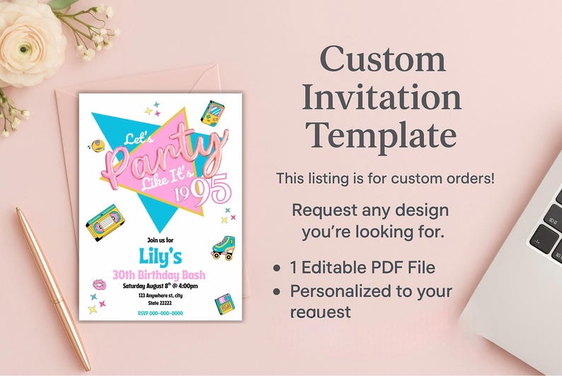 Editable Custom Order Invitations | Any Occasion Invitation | Canva ...