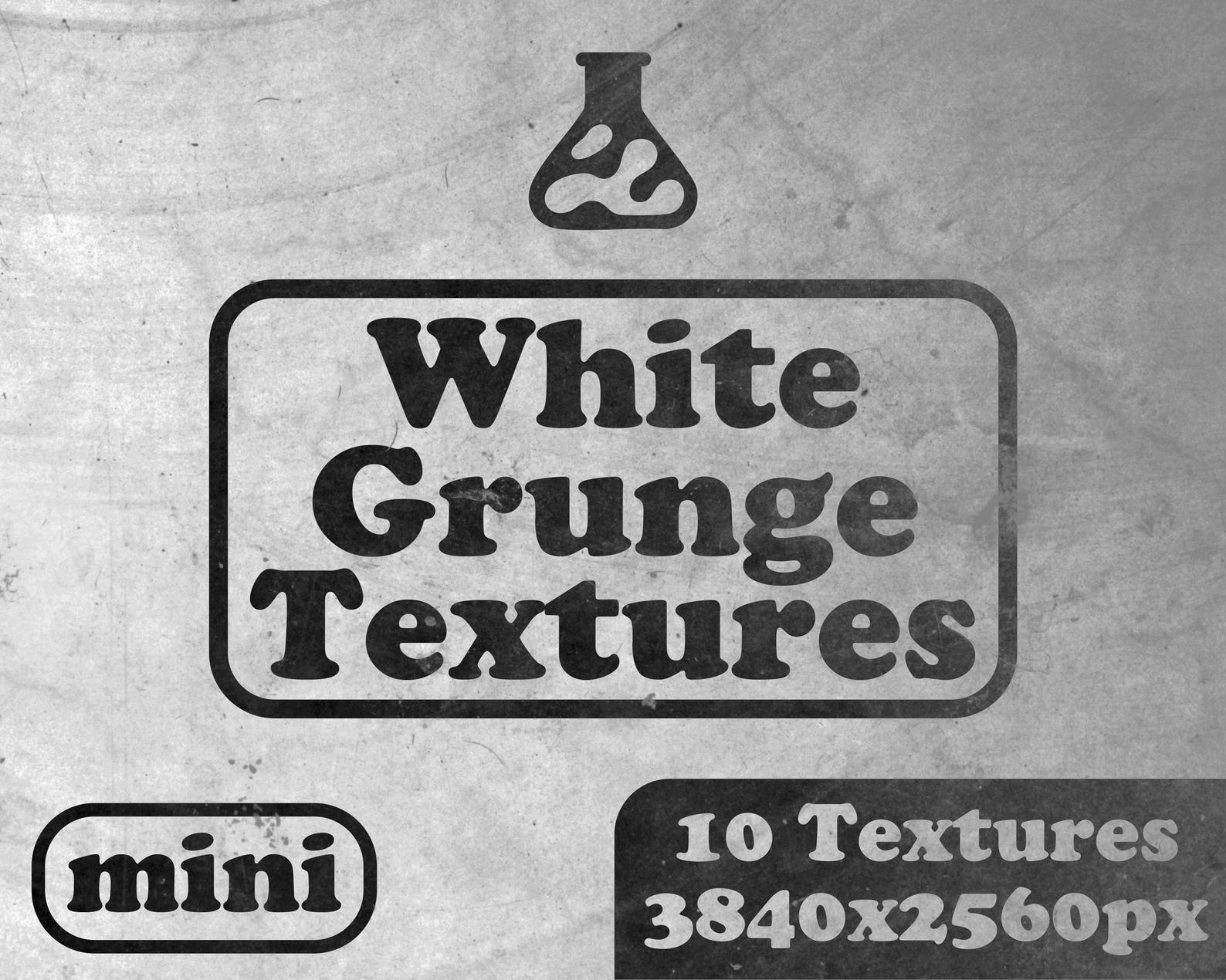 White Grunge Textures Pack: Distressed Background Overlays (JPG & PNG ...