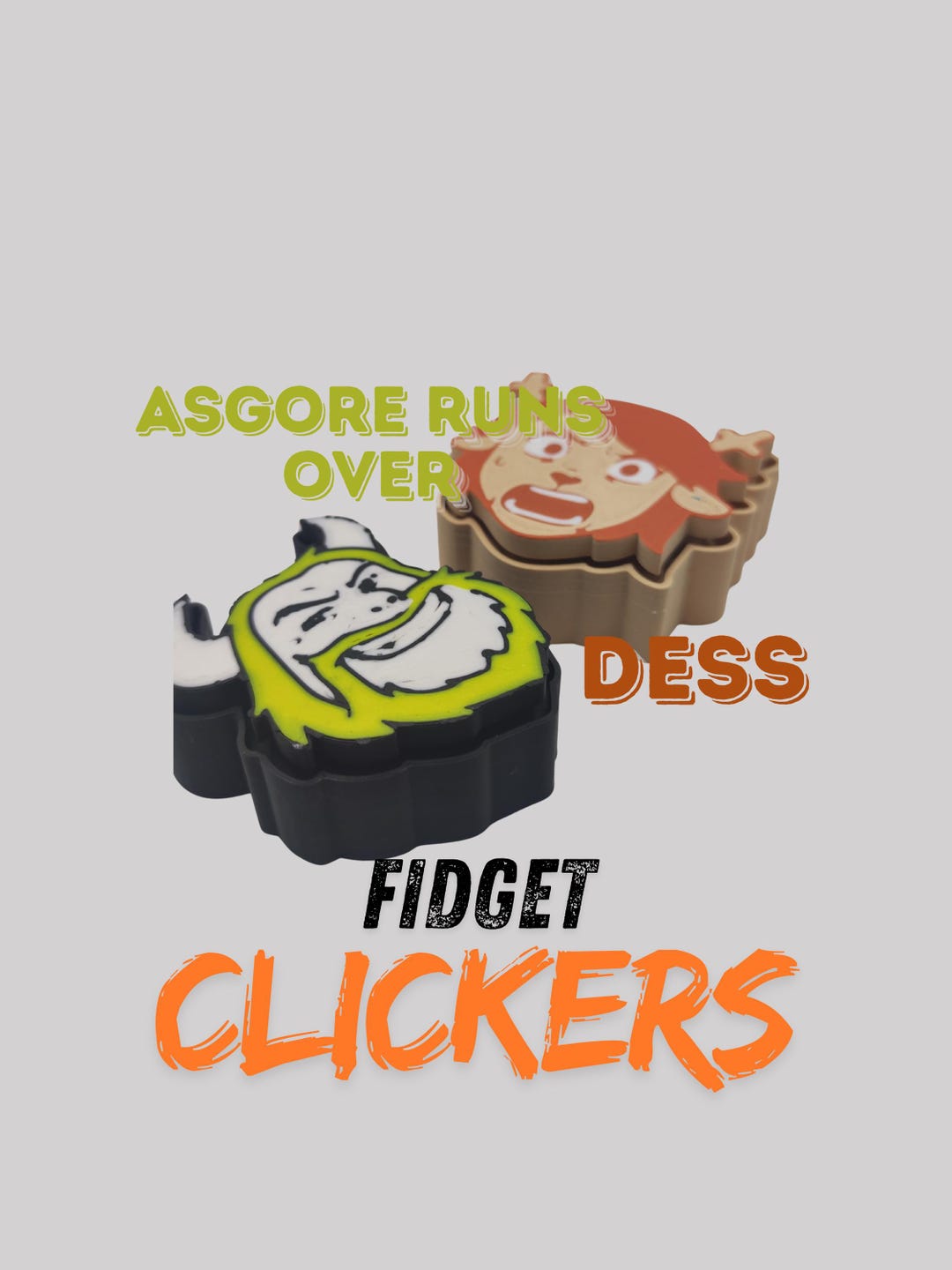 Asgore Runs Over Dess Fidget Clickers – Deltarune Meme-inspired Stress ...