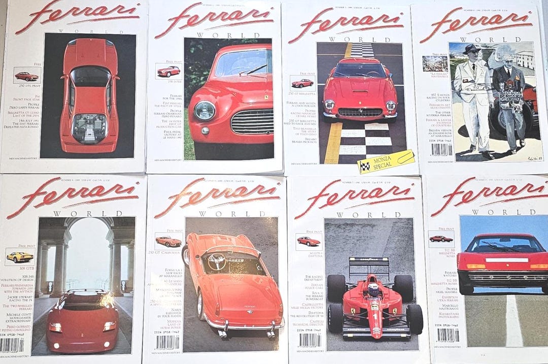 Ferrari World Magazines Vintage 1990s Issues 1 -19 - Etsy
