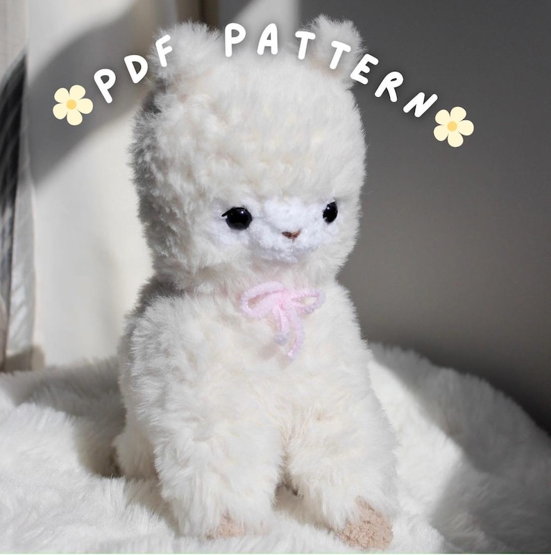 Crochet Baby Alpaca PDF Pattern | Cute Standing Alpaca Llama Plush ...