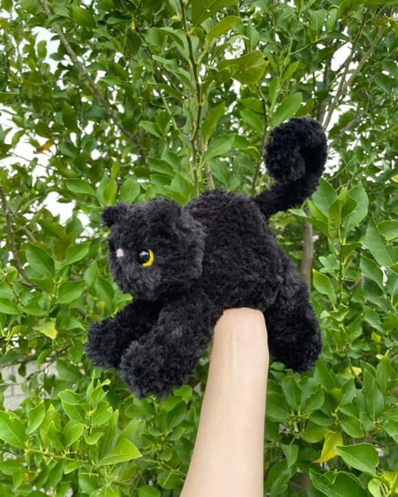 Crochet Scaredy Cat PDF Pattern | Halloween Cute Cat Amigurumi Plush ...