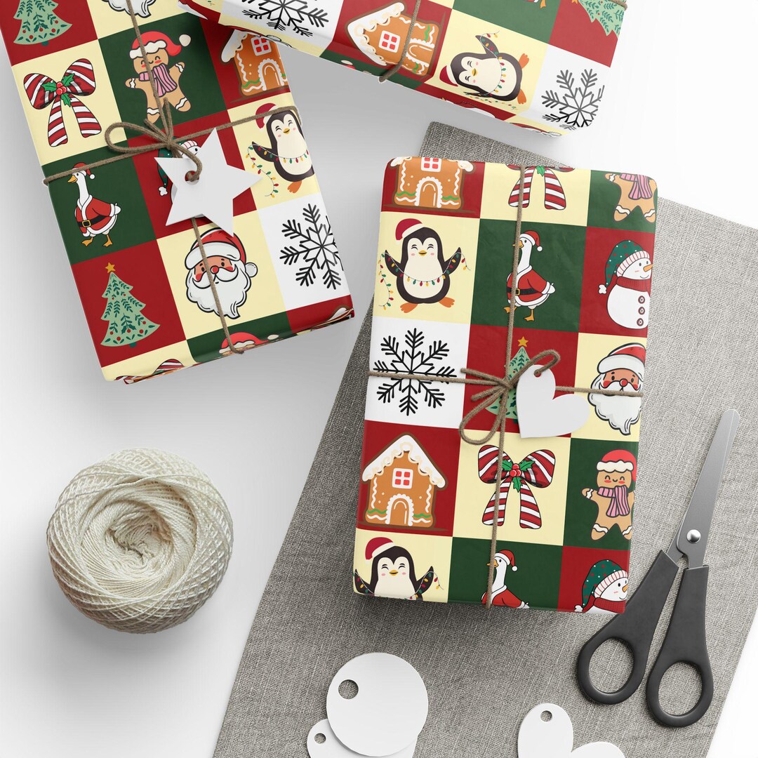 Christmas Character Wrapping Paper Roll - High Quality Festive Gift ...
