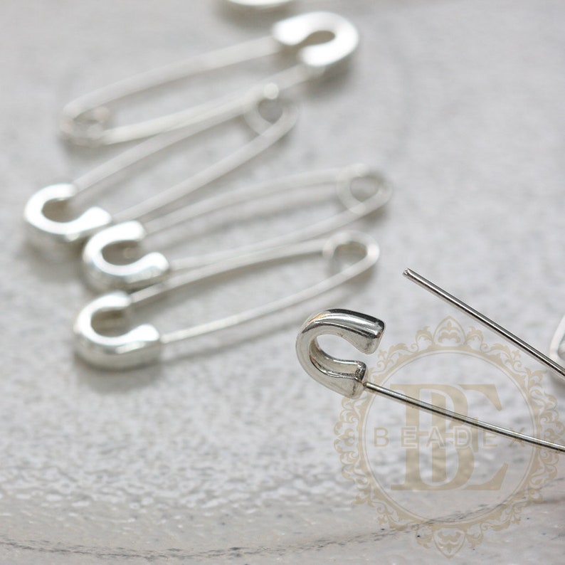 One Piece / 925 Sterling Silver / Safety Pin / Charm / Earring - Etsy