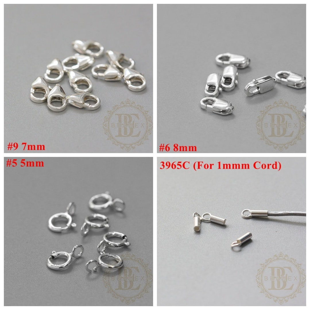 2 Pieces / 925 Silver Sterling / Silver Findings / Clasp / Lobster ...