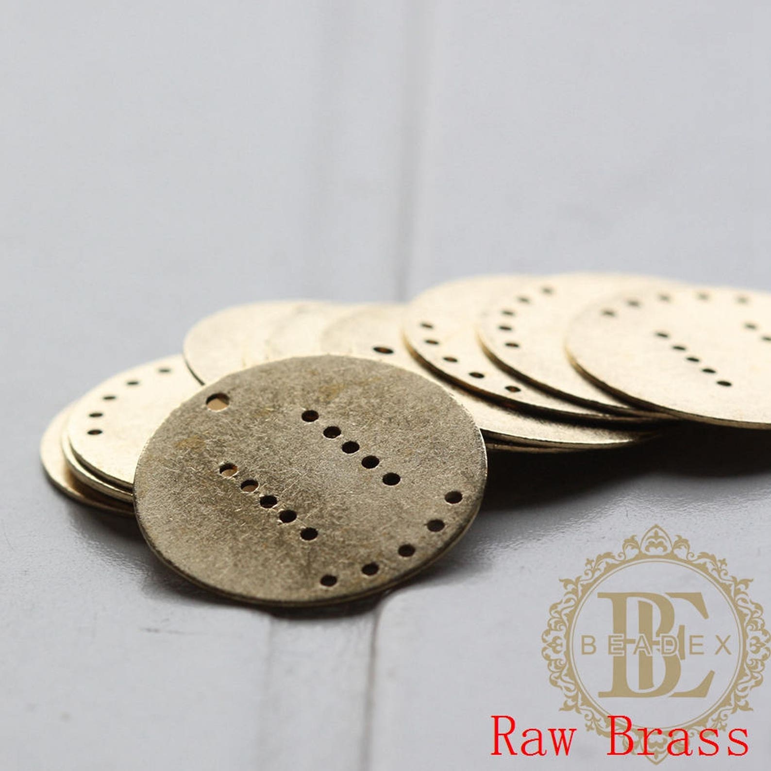 Brass Base / Round / Disc / Coin / Multiple Holes 200.5mm - Etsy