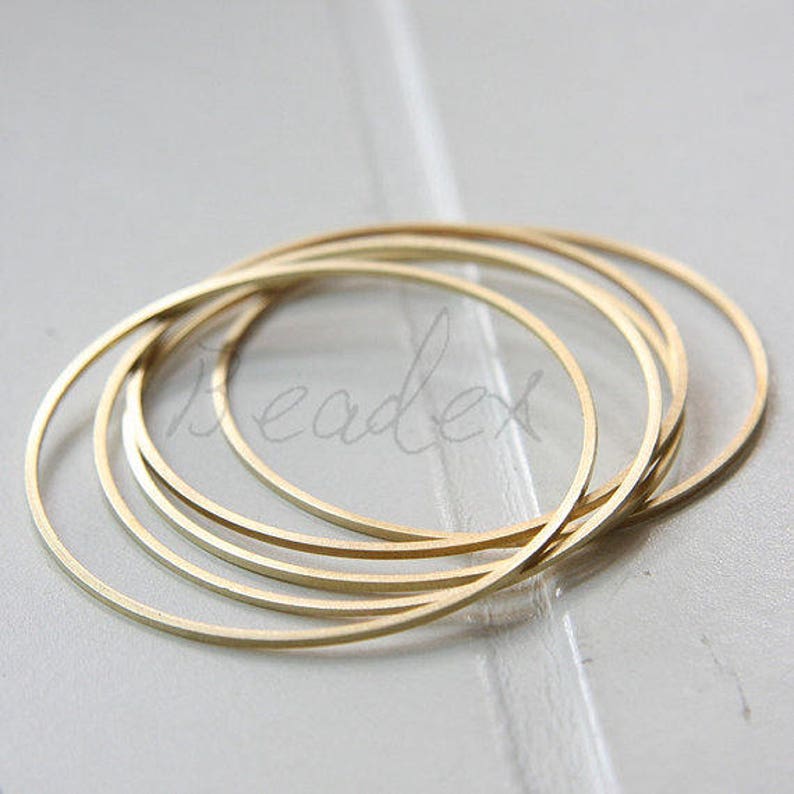 Brass Base / Flat Closed Loop / Ring / Link / No Hole | Etsy