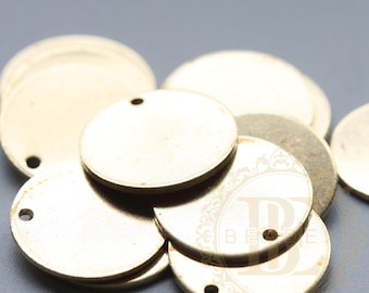 20 Pieces / Round / Tag / Disc / Disk / Coin / Raw Brass / - Etsy