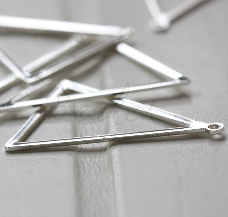 2 Pieces / Silver Plated / Real Silver / Brass Base / Charm / - Etsy