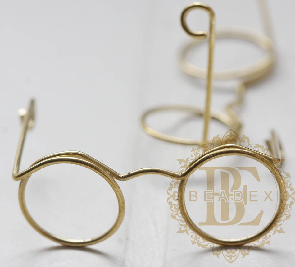 Brass Base / Glass / Eye Glass / Pendant (C3812//V163) - Etsy