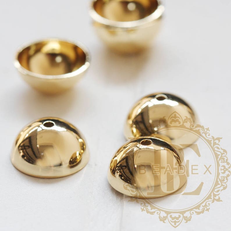 Brass Base / Bead Cap / Round 14x7mm (C1795//P327) - Etsy