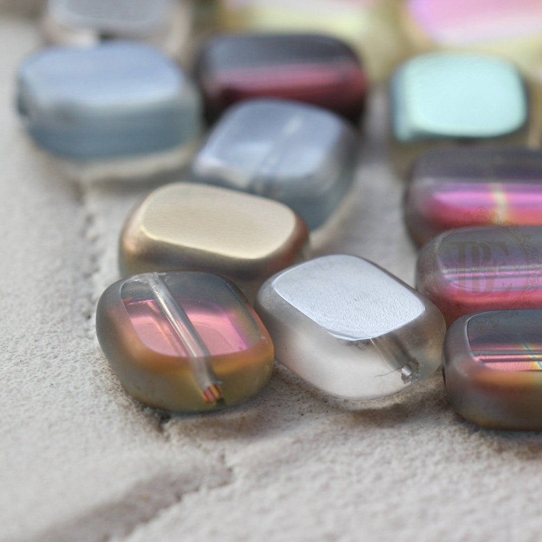 10 Pieces Crystal / Glass Crystal / Cut Rectangle / Beads 12*10mm (G349 ...