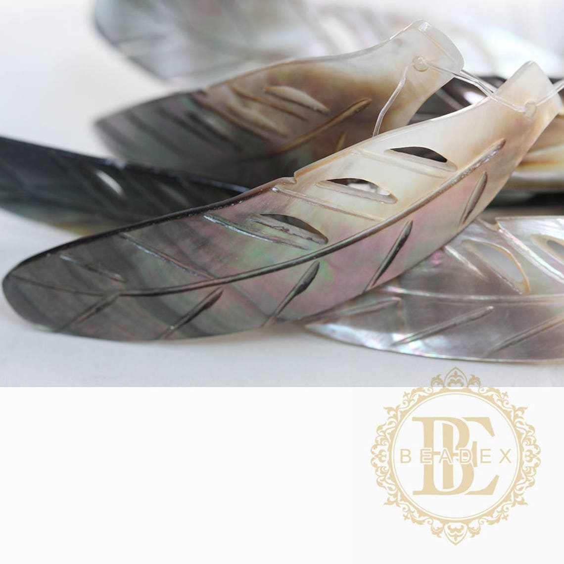 One Piece / Shell / Feather / Pendant / Semiprecious Stone / 69*15.7mm ...