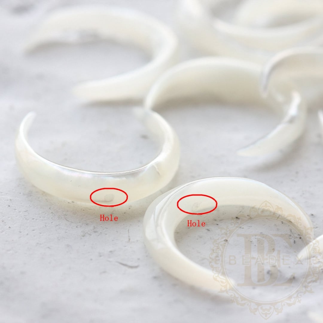 One Piece / White / Shell / Ocean Shell / Charm / Moon (B309) - Etsy