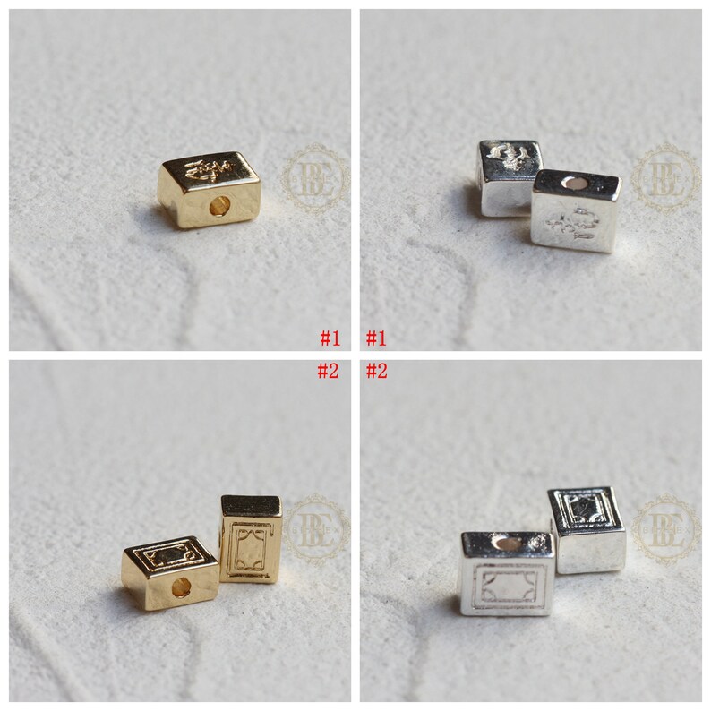 One Piece / Plated Solid Brass / Rectangle / Spacer / Beads / | Etsy