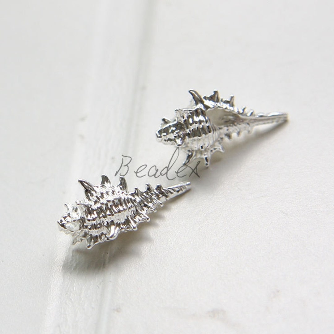 One Piece / Sea Snail / Shell / Silver Plated / Real Silver / Brass ...