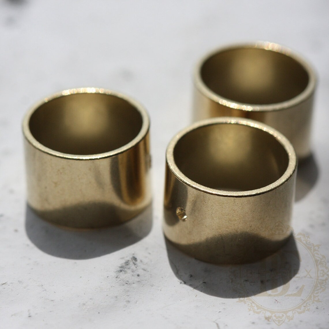 6 Pieces / Raw Brass / Brass Base / Tube / With One Hole - Etsy