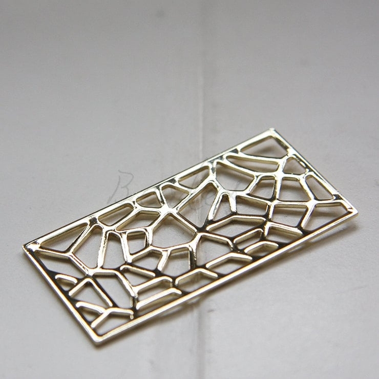 One Piece / Gold Plated / Real Gold / Brass Base / Rectangle / Link ...