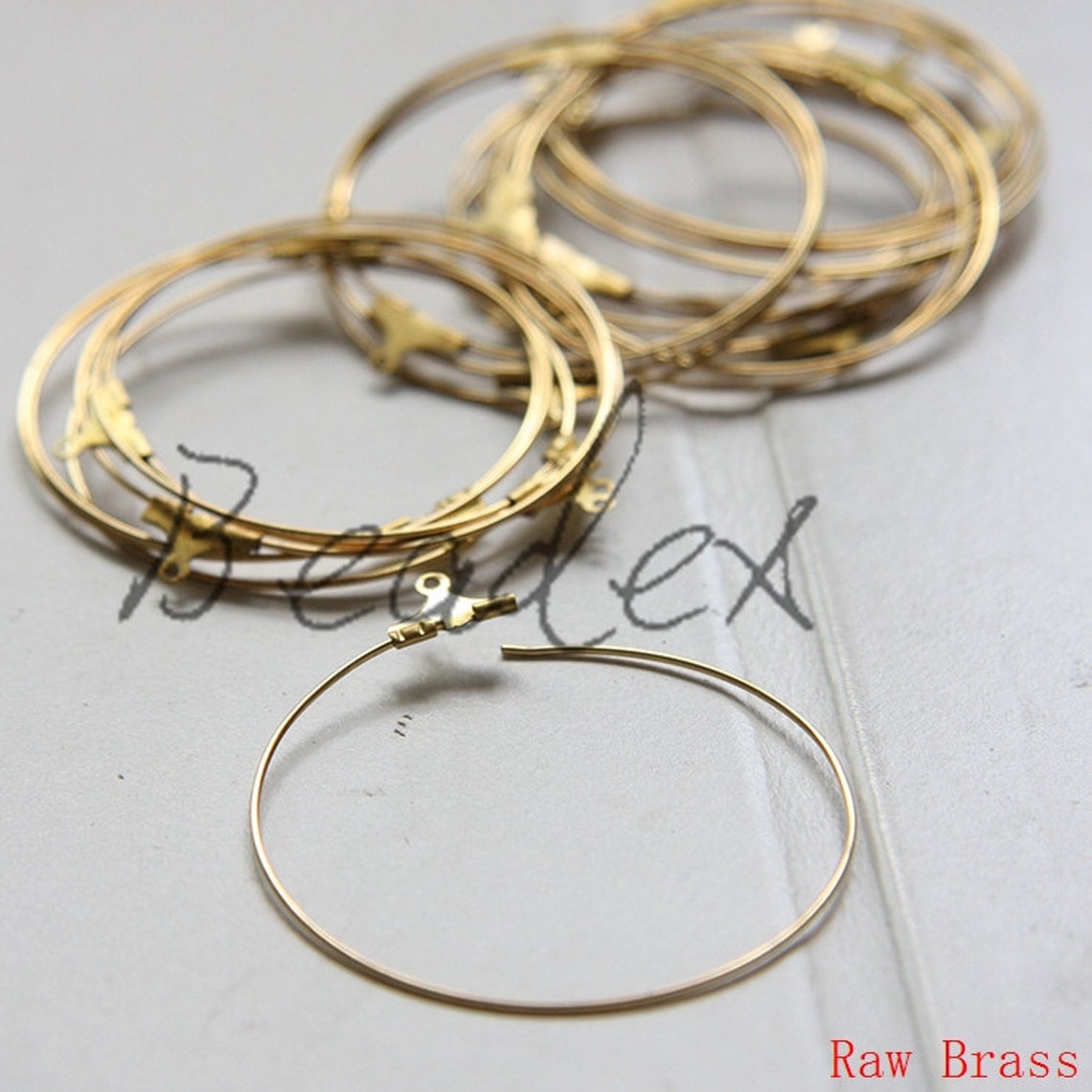 10 Pieces / Raw Brass / Brass Base / Loop / Charm / Earring - Etsy