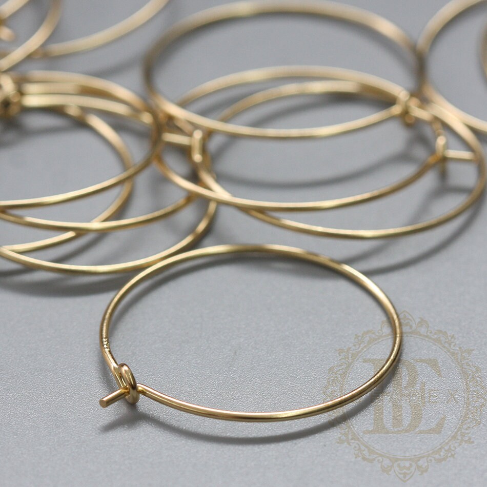 2 Pieces one Pair / Real Gold Plated on 925 Silver Sterling - Etsy