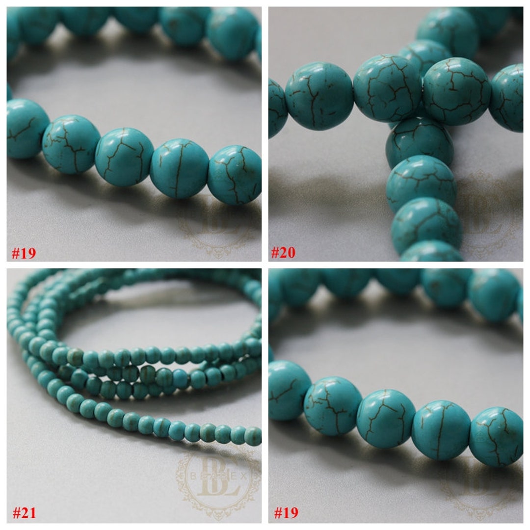 One Full Strand / Stone / Beads / Semiprecious Stone / Gemstone / Dyed ...