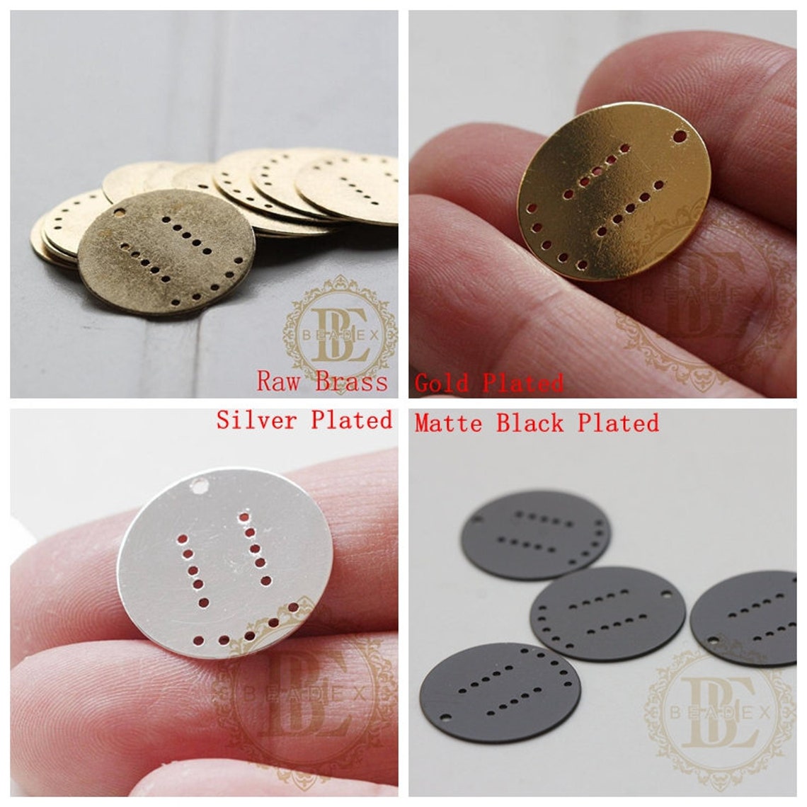 Brass Base / Round / Disc / Coin / Multiple Holes 200.5mm - Etsy