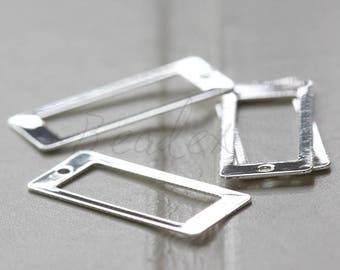 One Piece Premium Silver Plated Brass Base Diamond Shape Charm - Etsy