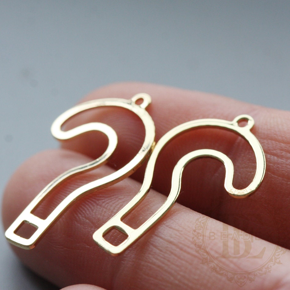 Brass Base / Question Mark / Charm / 26*15mm (C3925//V292) - Etsy