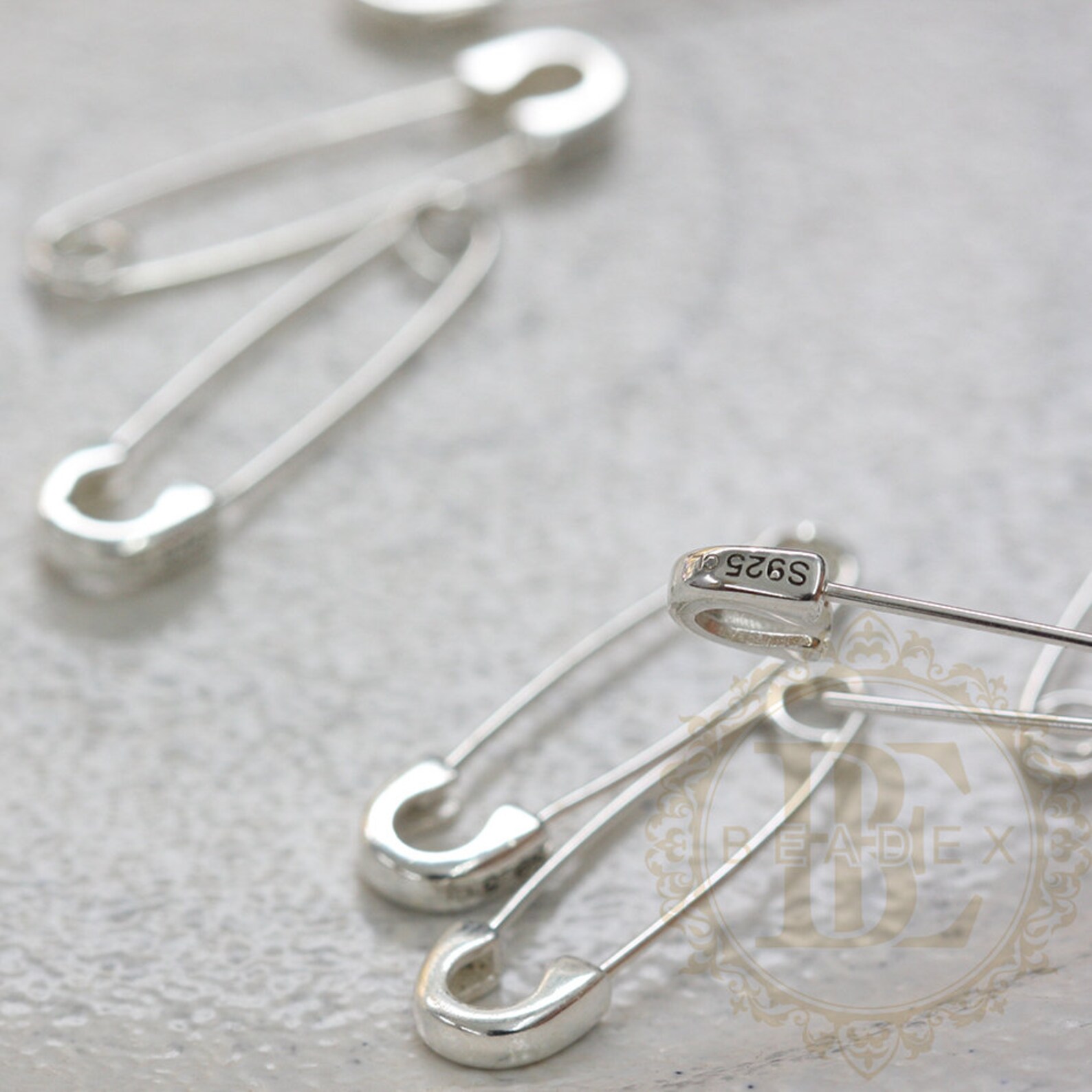 One Piece / 925 Sterling Silver / Safety Pin / Charm / Earring - Etsy