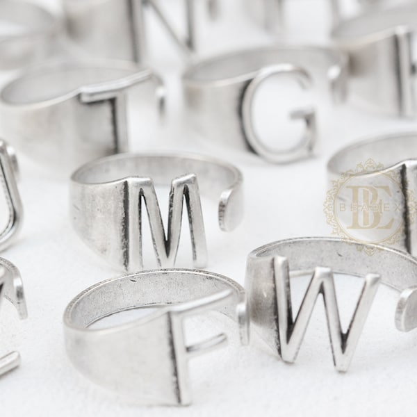 Alphabet Finger Ring - Etsy