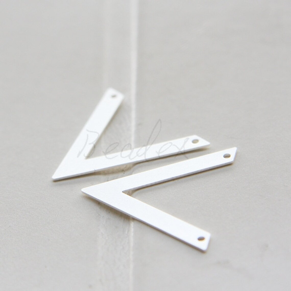 One Piece / Matte Silver Plated / Real Silver / Brass Base / - Etsy