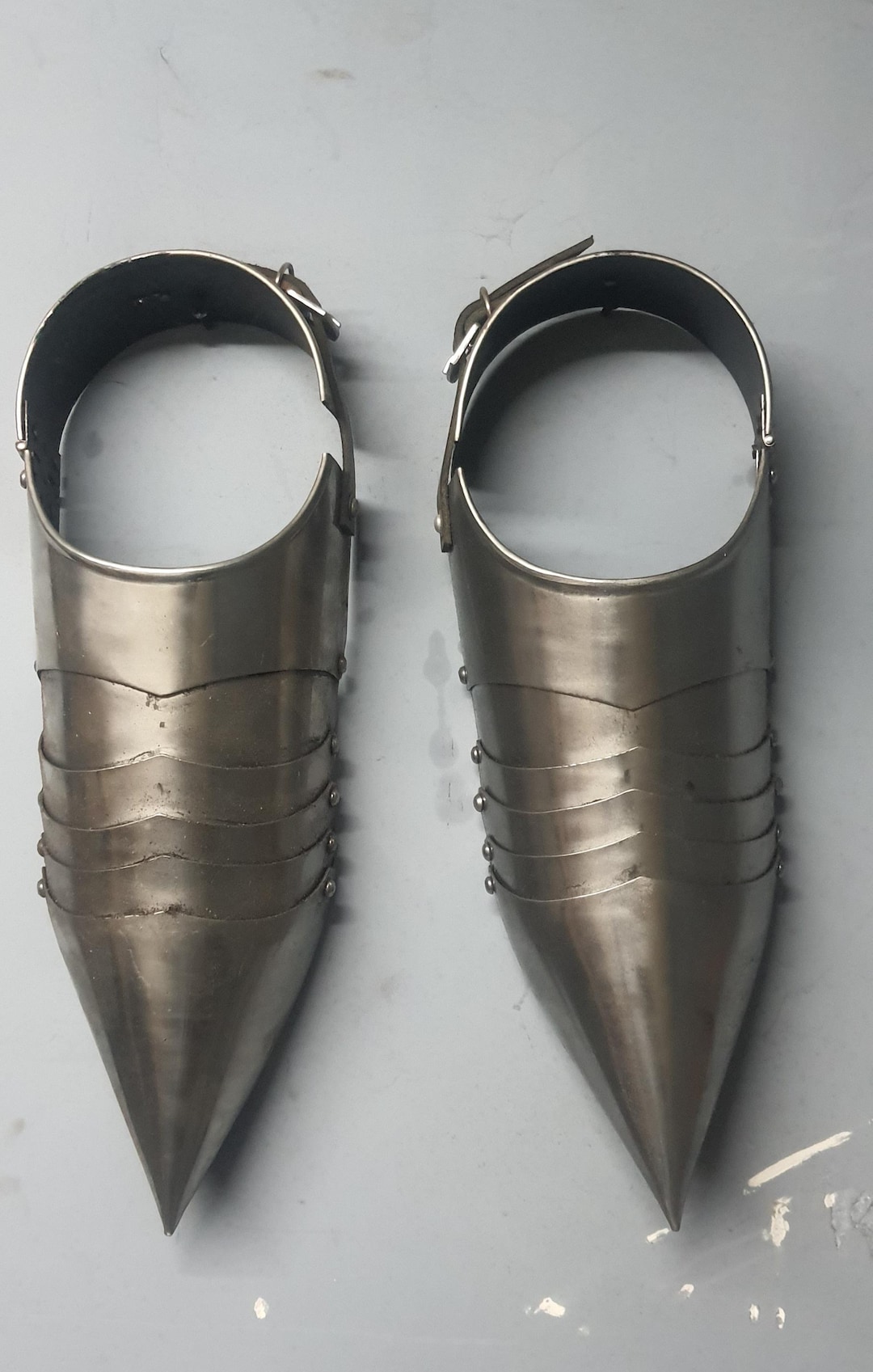 Medieval Steel Sabatons – Gothic Pointed Armor Shoes | Knight Foot ...