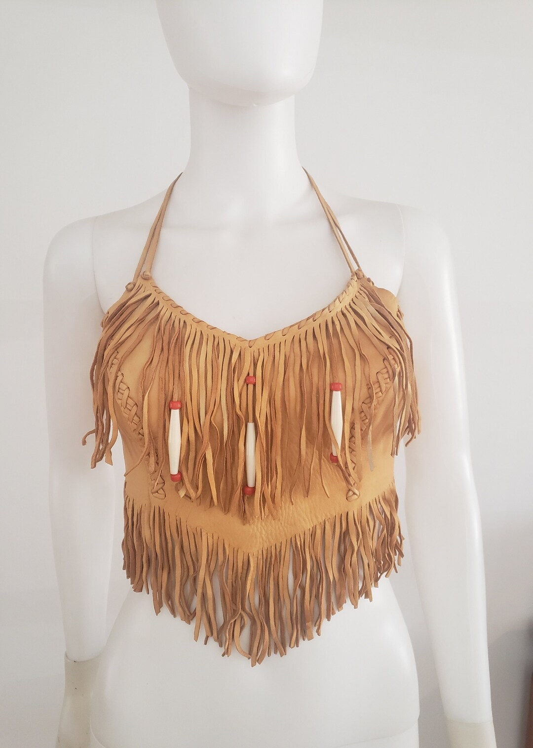 Vintage 80s 1980's RAWHIDES Buttery Soft Handmade Buckskin Deer Skin ...