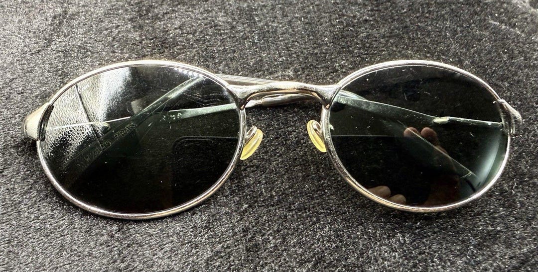 Vintage B&L Ray-ban W2839 PRAS Oval Sunglasses BL Etched Lenses Made in ...