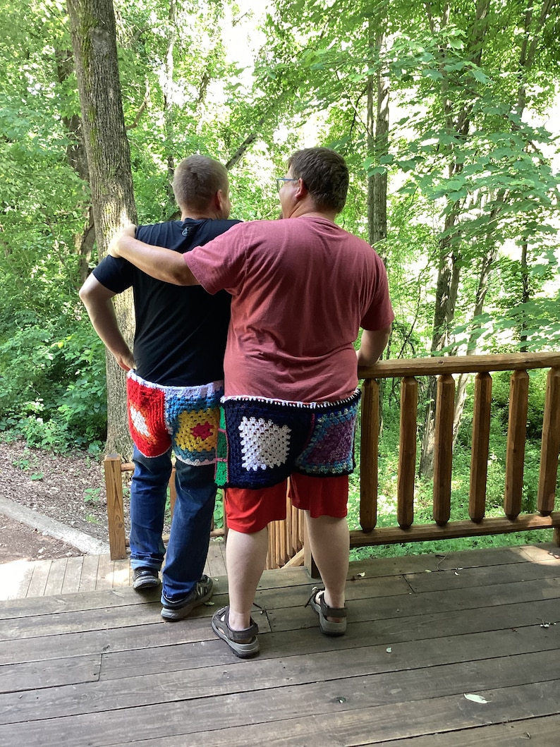 PATTERN the Brandon- Men's Shorts Crochet Granny Style - Etsy