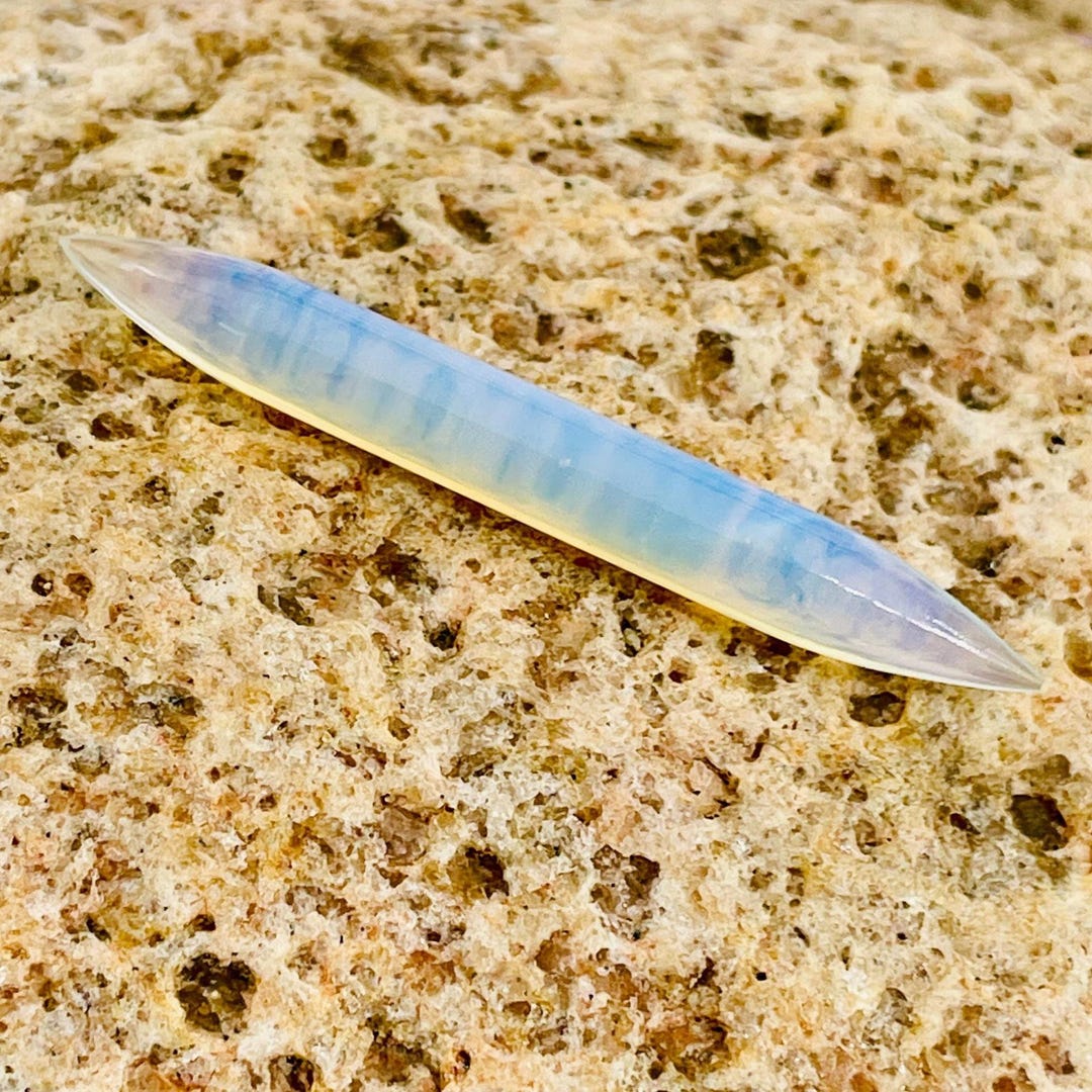 Opal Gemstone Spike Tusk, Tribal Piercing Jewelry, Handmade Size 12g to ...