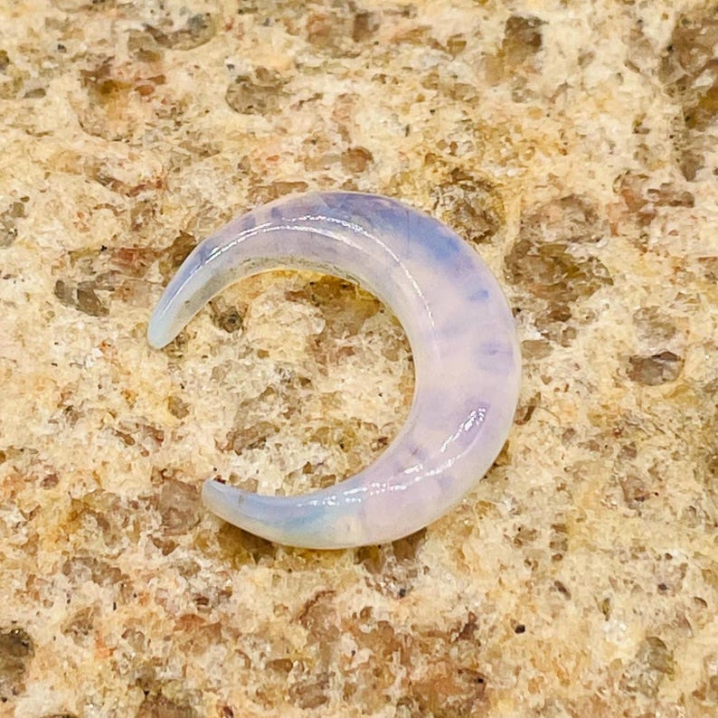 Opal Gemstone Septum Pincher Tribal Piercing, Tusk Jewelry, Handmade ...